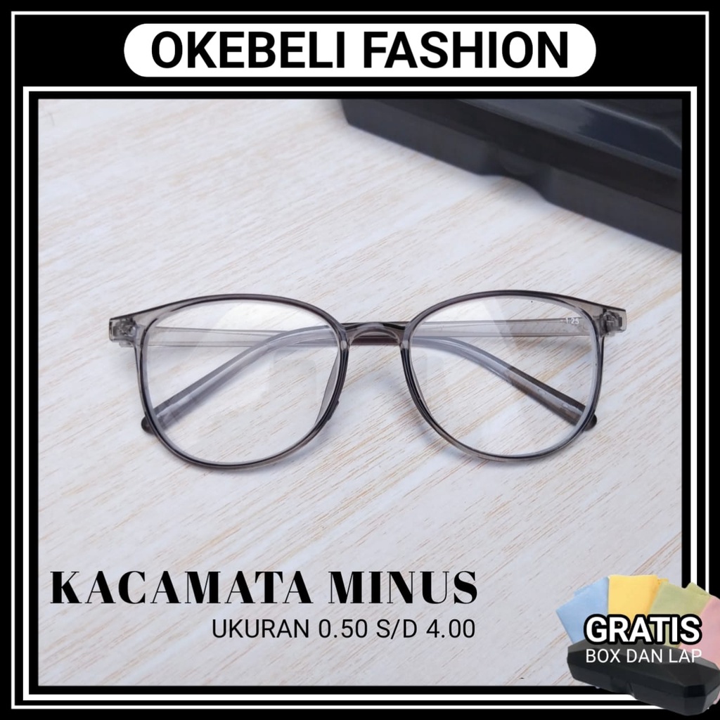 Jual LENSA MINUS KACAMATA RABUN JARAK JAUH PRIA DAN WANITA GRATIS BOX ...