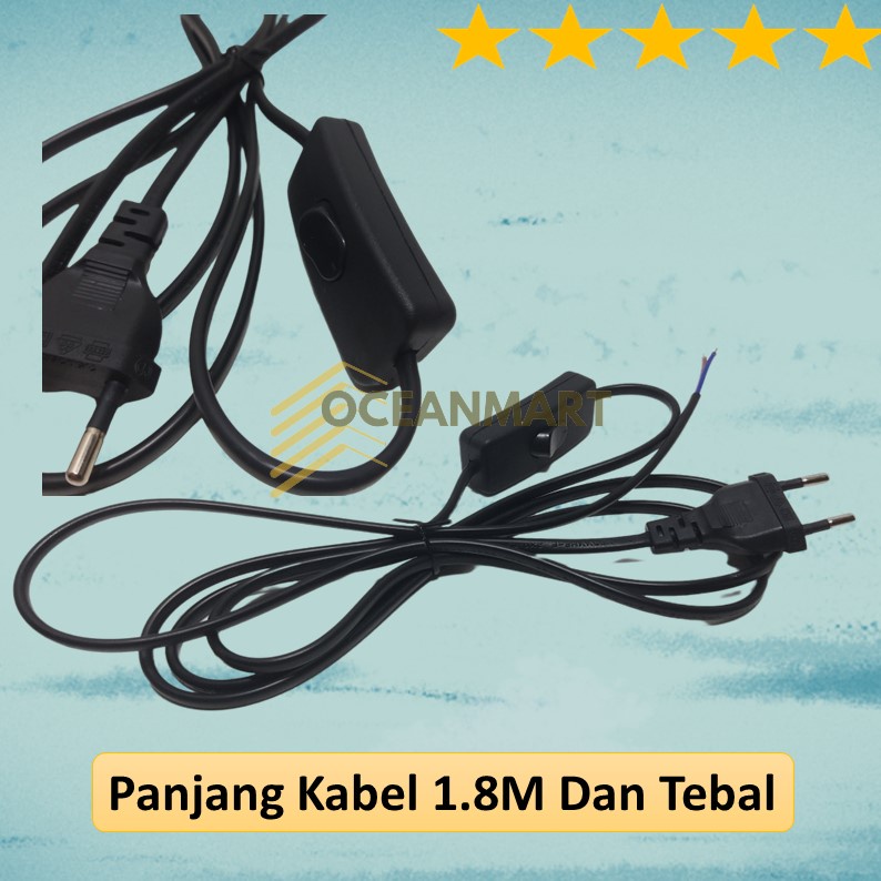 Jual Kabel colokan cable power buntung on of kabel saklar on of ...