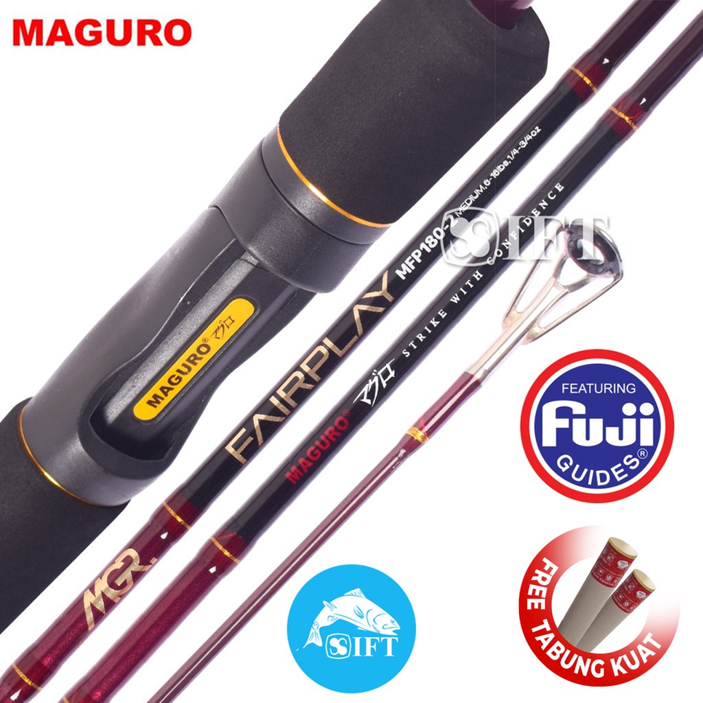 Jual Joran MAGURO FAIRPLAY | Full Fuji | Kolam Mas Lele Bawal Sungai 135 150 165 180 | Shopee ...
