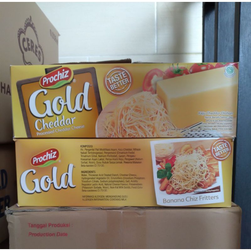 Jual prochiz gold cheddar 2kg | Shopee Indonesia