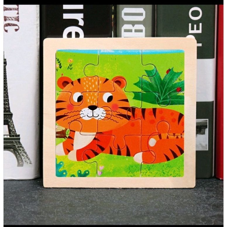 Jual mainan edukasi puzzle/puzzle kayu hewan mainan edukasi puzzle anak ...