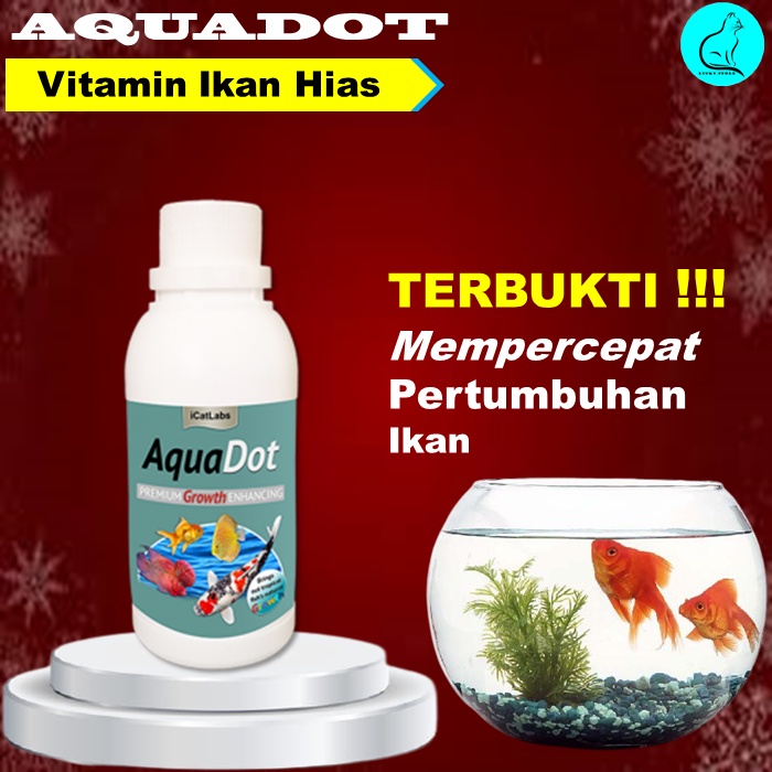 Jual Vitamin Ikan AQUADOT Pakan Growth Ikan Hias Ikan Louhan Arwana ...