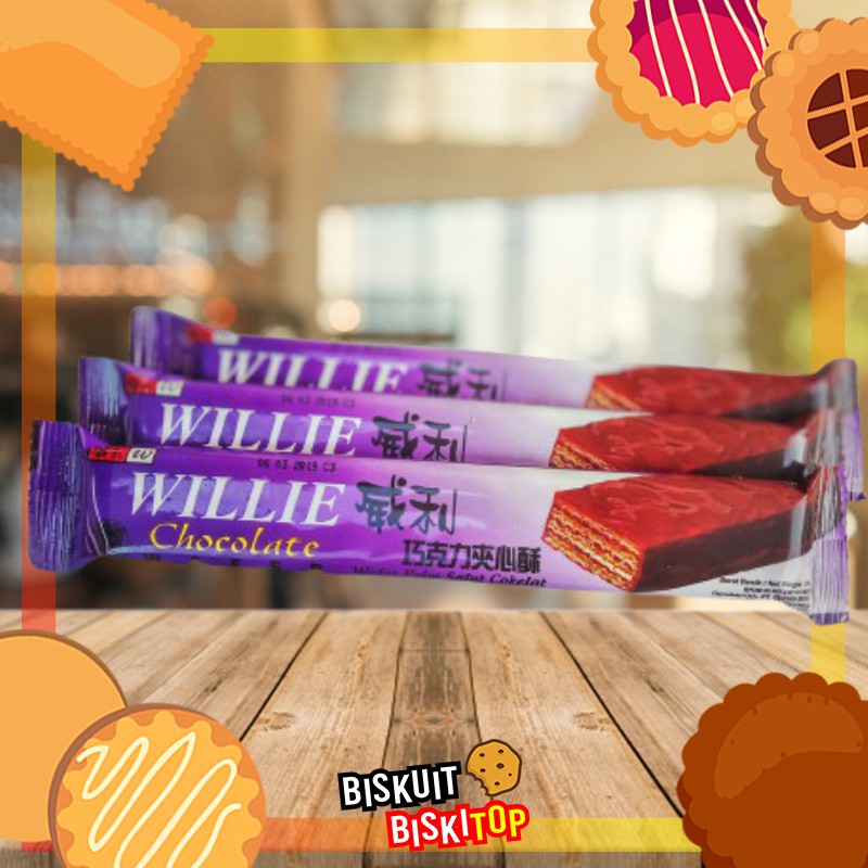 Jual B. BISKITOP - Willie Wafer Coating tebal coklatnya dan panjang ...