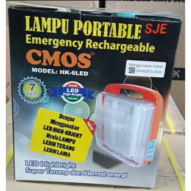 Jual Lampu emergency CMOS HK6L/ HK 6 LED | Shopee Indonesia