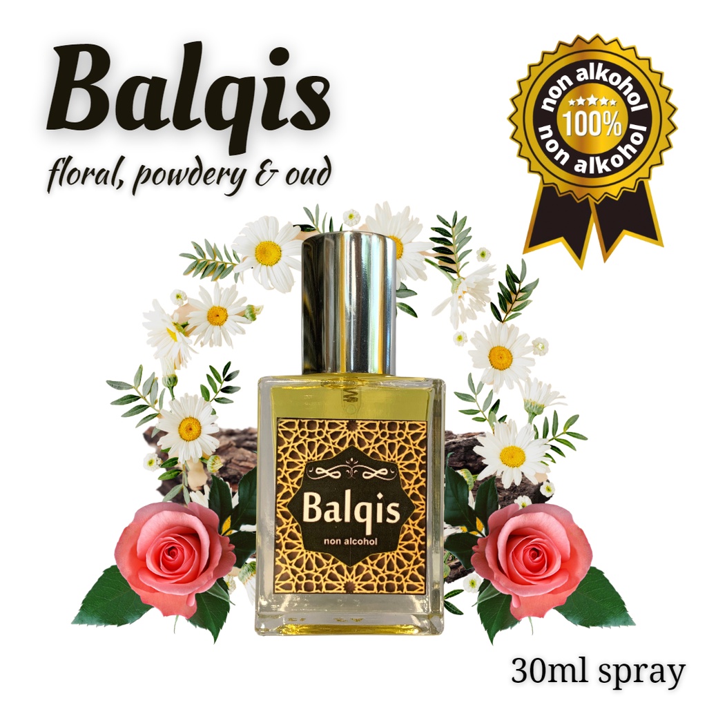 Jual Parfum Balqis 30ML Spray Minyak Wangi Non Alkohol Pefume Sholat ...
