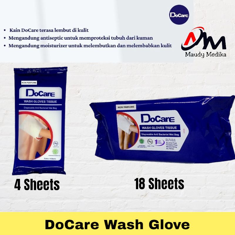 Jual Wash Glove Tissue DoCare Tissue Basah Non Alkohol | Shopee Indonesia