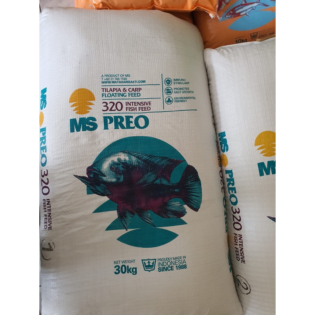 Jual PELET IKAN NILA GURAMI MUJAIR (PREMIUM) MS PRIMA FEED PREO-320 ...