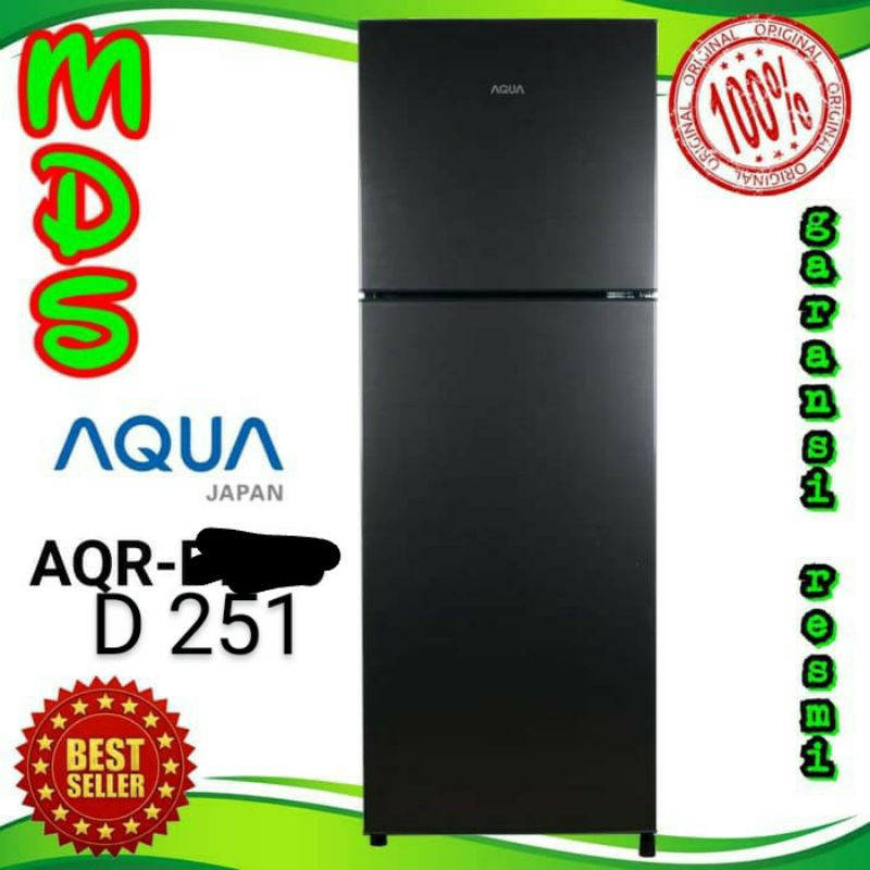 Jual kulkas AQUA JAPAN AQR-D251 DS/LS kulkas 2 pintu nofrost | Shopee Indonesia