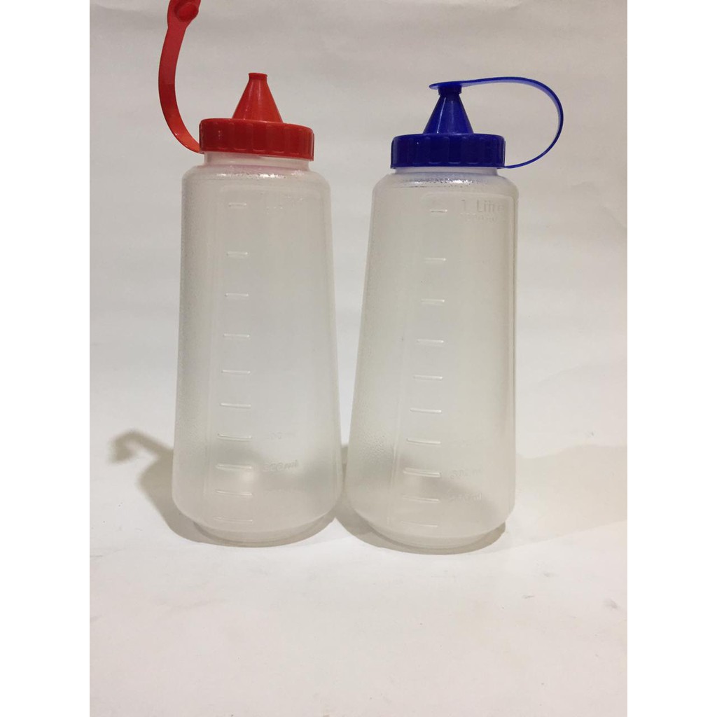 Jual Botol Kecap Plastik 1liter Botol Saus Saos Sambel / Cup Mayones ...