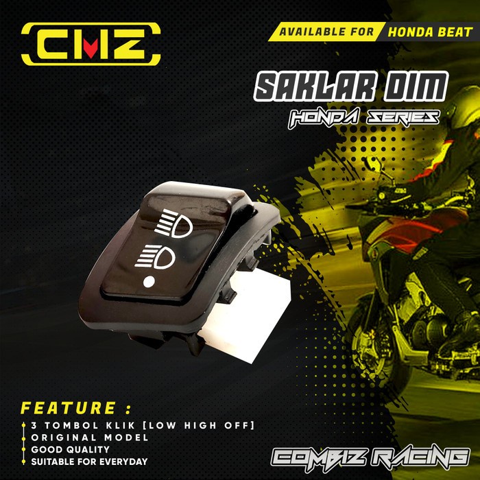 Jual Saklar Tombol Dim 3 Tombol LOW HIGH OFF Motor Honda Beat | Shopee ...