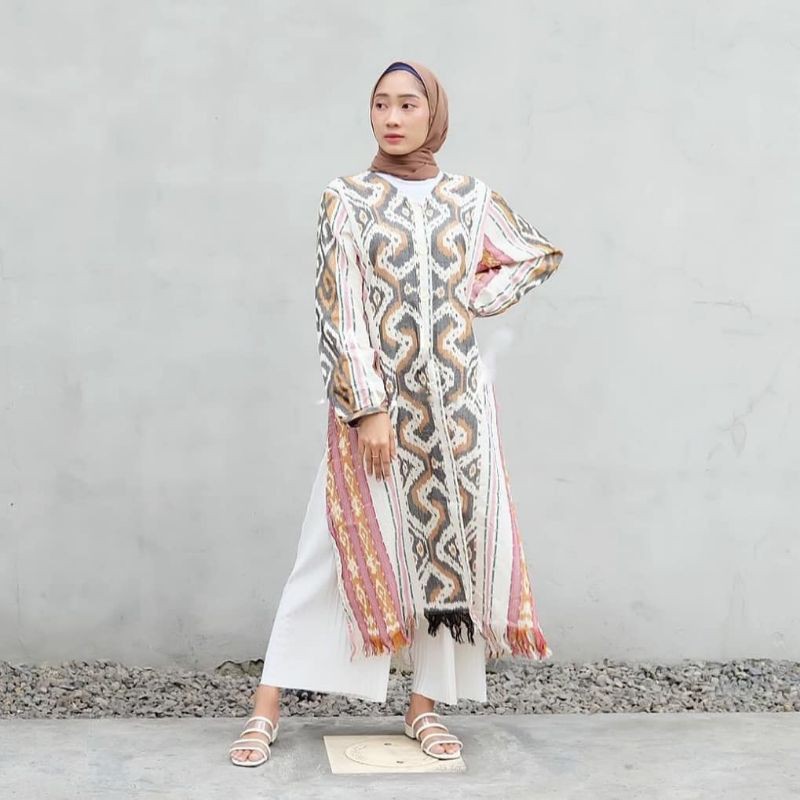 Jual Dress tenun - Baju Tenun - dress busui - dress etnik - tunik tenun ...