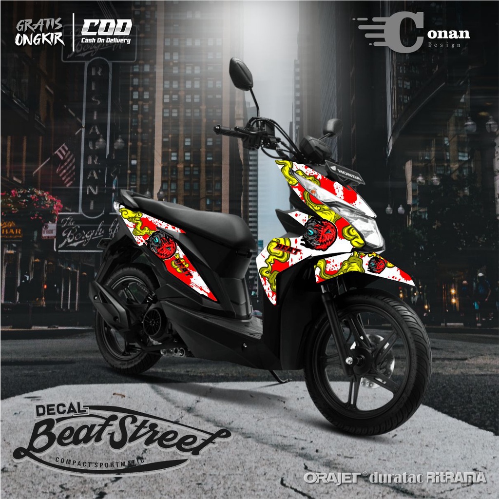 Jual Decal Beat Aksesoris Motor Stiker Striping Decal Honda Beat New ...