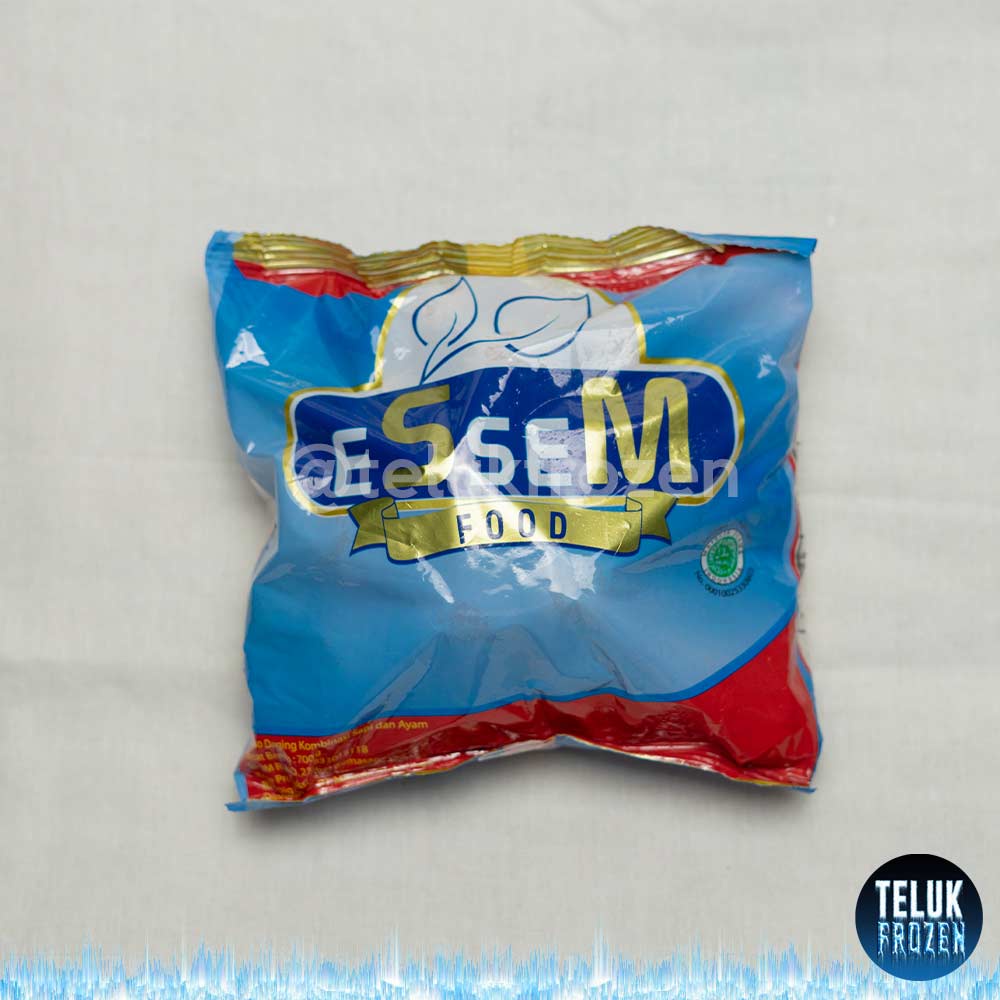 Jual Bakso sapi essem food biru isi 50 butir / baso esem biru murah ...