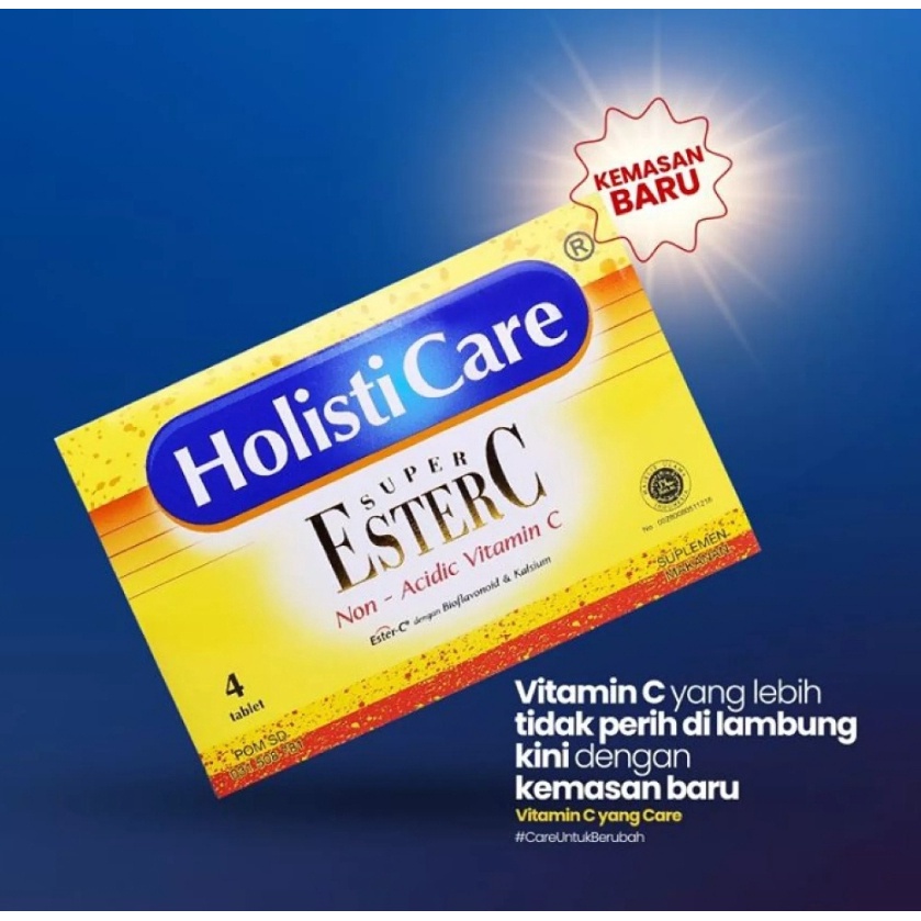 Jual HOLISTICARE Ester C Vitamin C Strip @4 Tab ~ Meningkatkan Imun ...