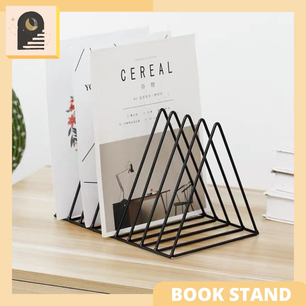 Jual Either.id - Book Stand / Book End Desk Organizer Besi Aesthetic ...