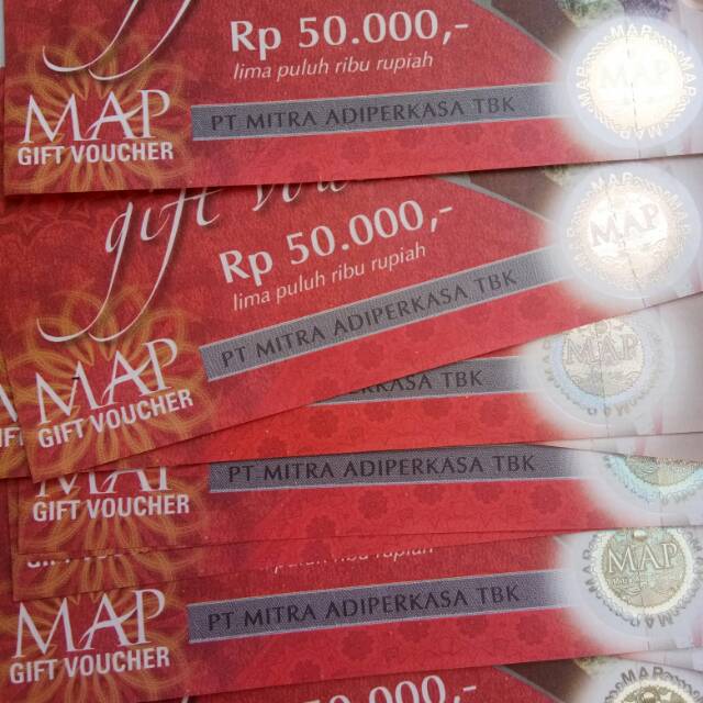 Jual Voucher Belanja MAP 16 lembar (pecahan 50 ribu) | Shopee Indonesia