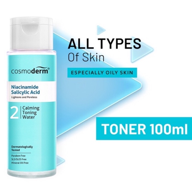 Jual COSMODERM NIACINAMIDE SALICYLIC ACID CLEANSER | TONER | SERUM ...