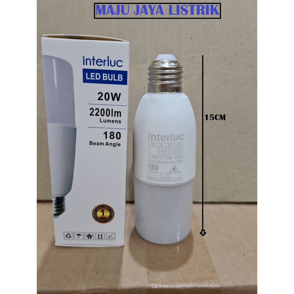 Jual INTERLUC LAMPU LED STICK 20W 20WATT TERANG MURAH BERGARANSI ...
