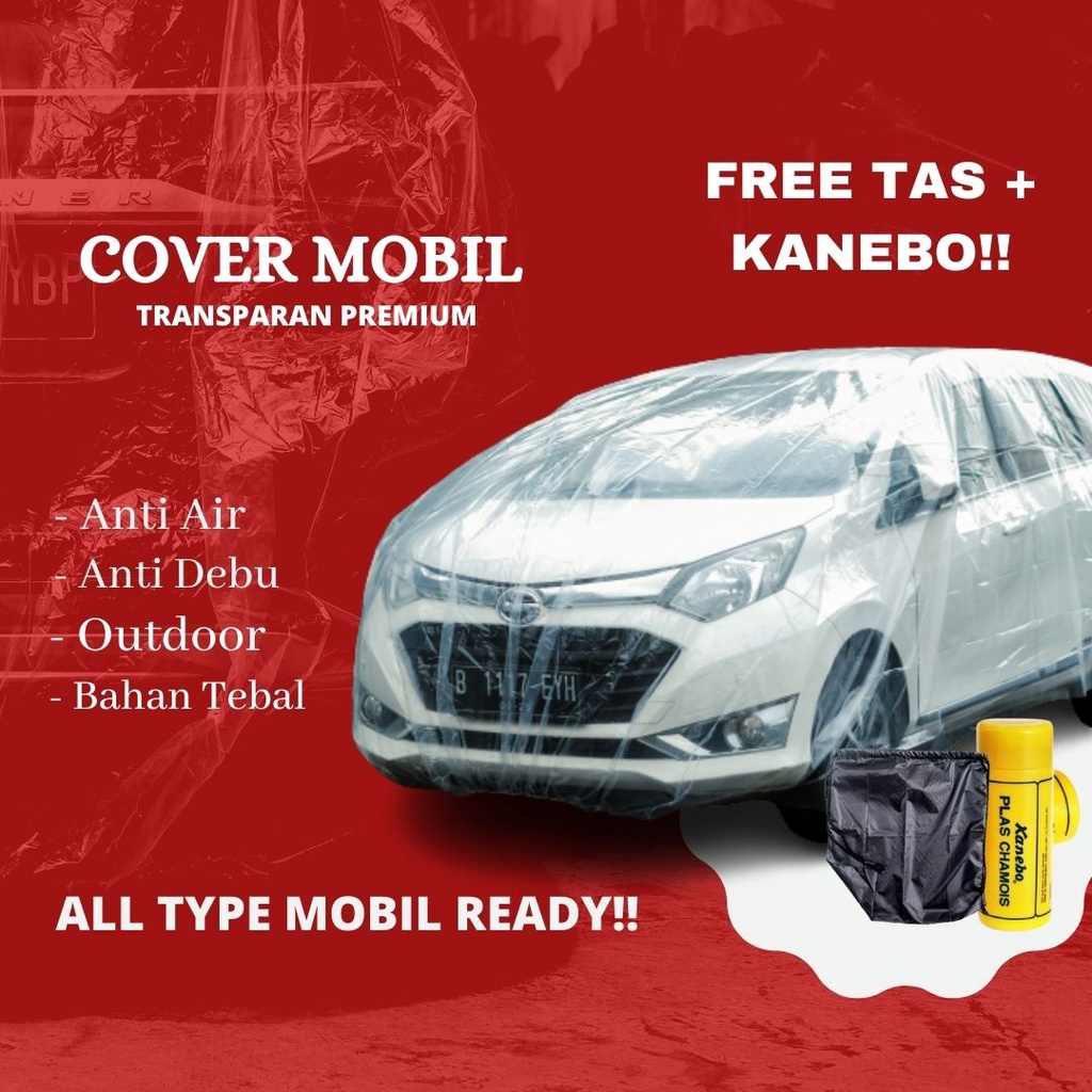 Jual Sarung cover mobil bening transparan plastik tebal Yaris Mobilio ...