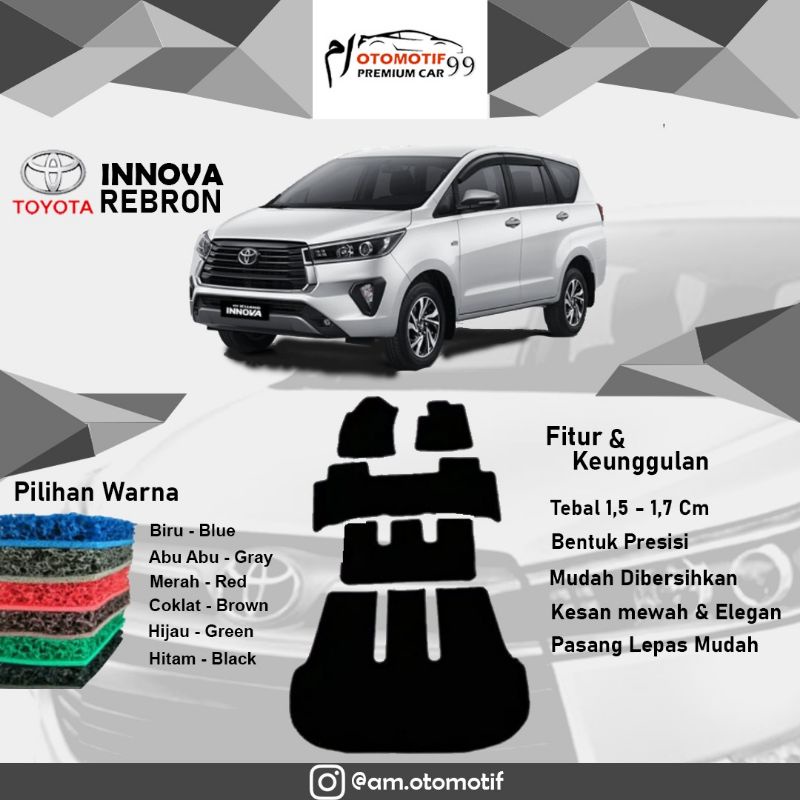 Jual karpet mobil innova reborn innova venture Innova old mie 1 warna ...