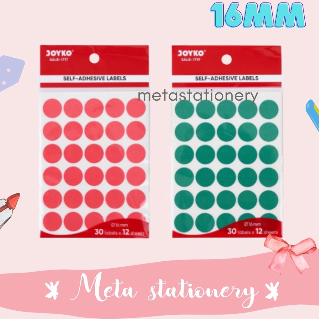 Jual Adhesive Labels / Stiker Label Bulat SALB Joyko | Shopee Indonesia