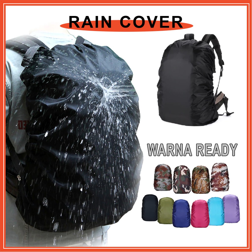 Jual RAIN COVER TAS RANSEL PUNGGUNG ANTI AIR / JAS HUJAN RANSEL 35L ...