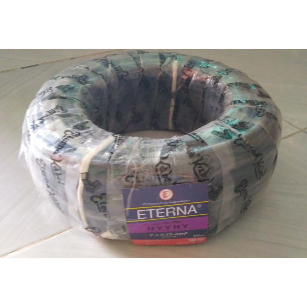 Jual Kabel Eterna NYYHY 2x0,75 mm2 50 meter (1 Roll ) | Shopee Indonesia