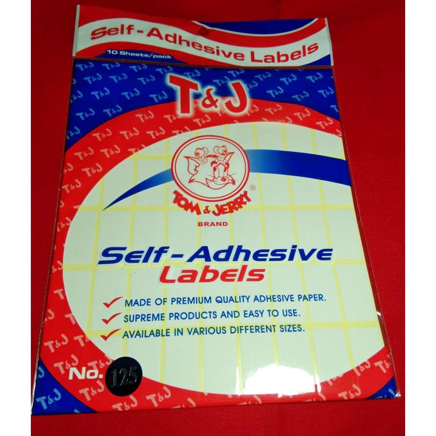 Jual Tom & Jerry Label Polos 125 ( 2 set - 20 lembar ) | Shopee Indonesia