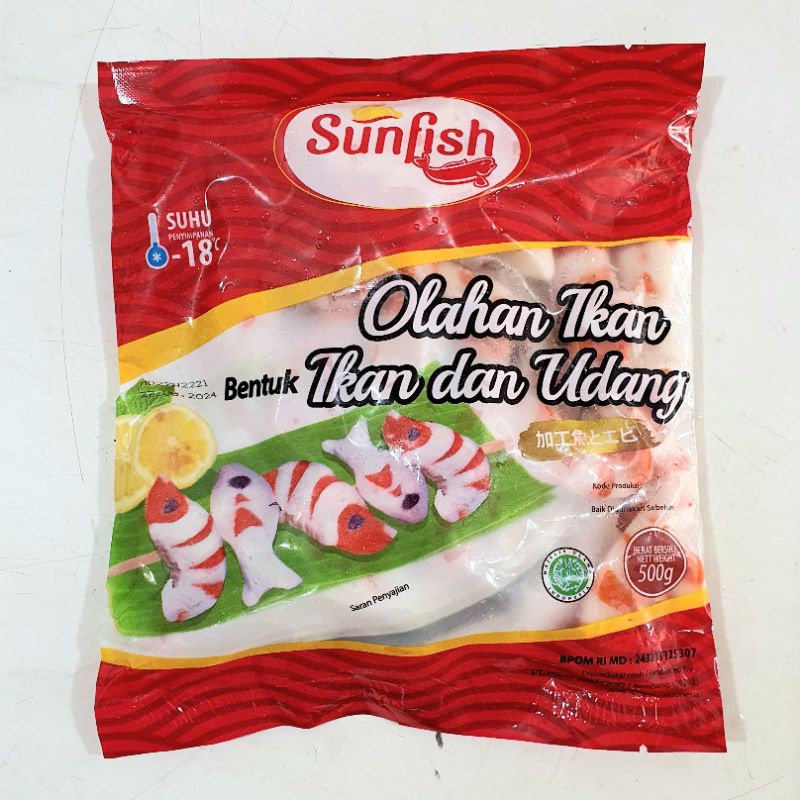 Jual Sunfish Olahan Ikan Bentuk Ikan dan Udang 500g | Shopee Indonesia