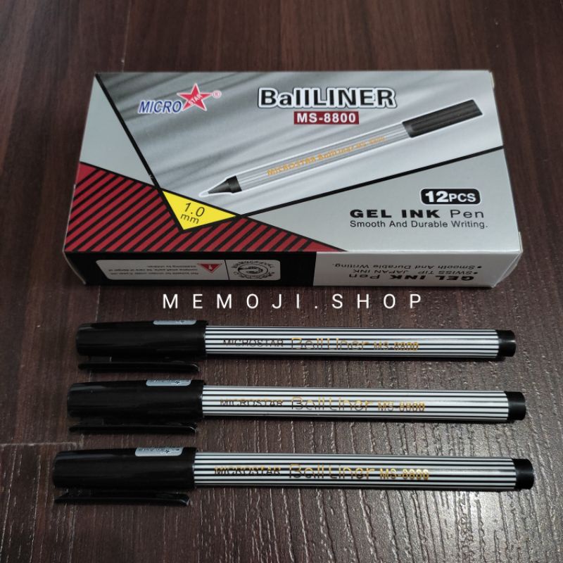 Jual Pulpen Balliner / Boliner 1,0mm Microstar MS-8800 (12pc) | Shopee ...