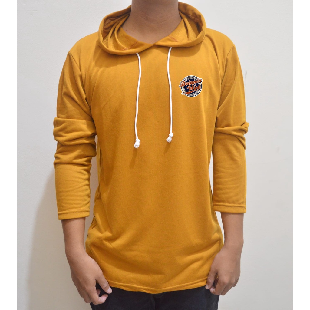 Jual kaos hoodie lengan panjang terbaru pria/kaos kupluk panjang distro ...