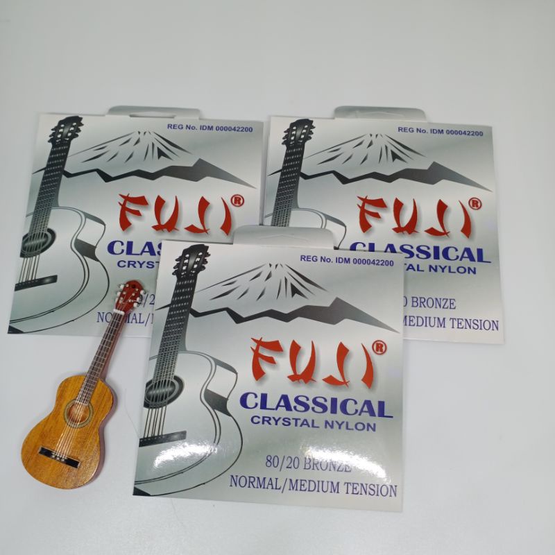 Jual Senar Gitar Classic Fuji Crystal Nylon (New Package) | Shopee ...
