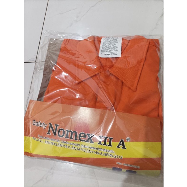 Jual Wearpack Coverall Safety Nomex lllA / Baju Terusan Anti api Nomex ...