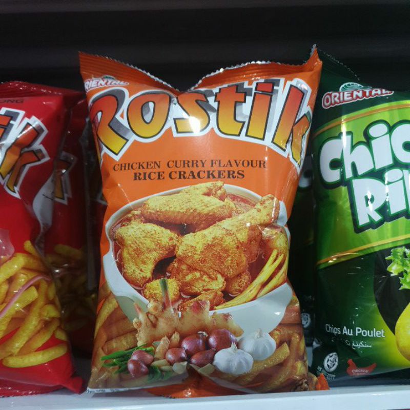Jual Oriental Rostik CHICKEN CURRY FLAVOUR Rice Crackers | Shopee Indonesia