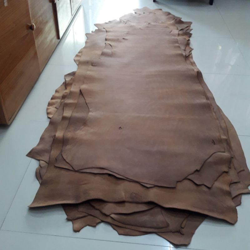 Jual Kulit Sapi Crazyhorse Lembaran Full Crom Warna Tan Tebal 1,6mm ...