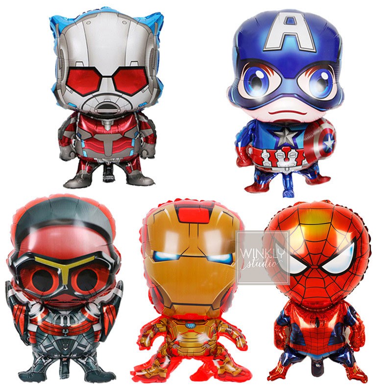 Jual Balon Foil Karakter Superhero JUMBO / Balon Spiderman / Balon ...