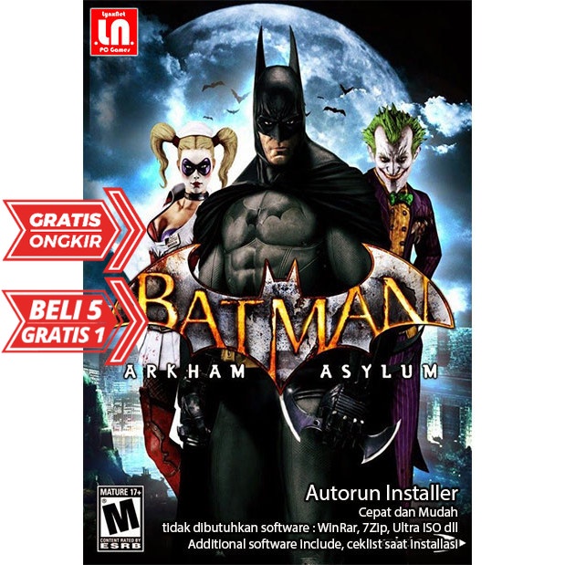 Jual Batman Arkham Asylum Game of The Year Edition - PC Game Adventure ...