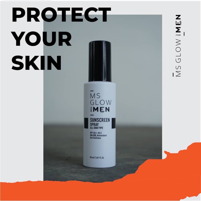 Jual Sunscreen spray Ms glow men anti sinar uv | Shopee Indonesia