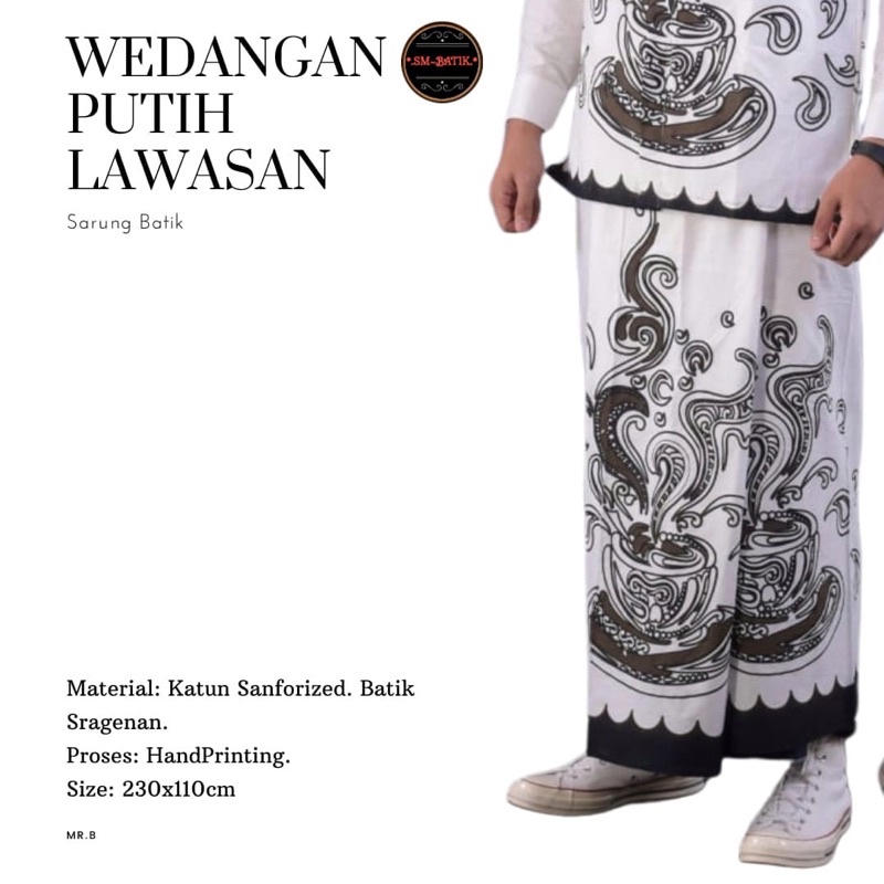 Jual WEDANGAN PUTIH LAWASAN SARUNG SARONG BATIK Pria Solo Cowok Dewasa ...