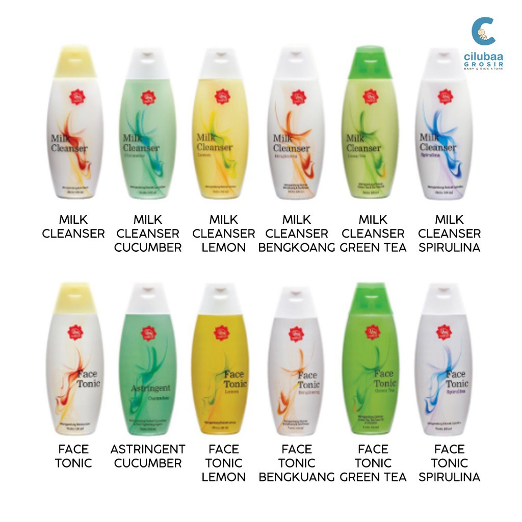 Jual VIVA Milk Cleanser dan Face Tonic 100mL Air Mawar (susu pembersih ...