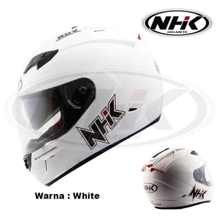 Jual Helm NHK Full Face GP 1000 White | Shopee Indonesia