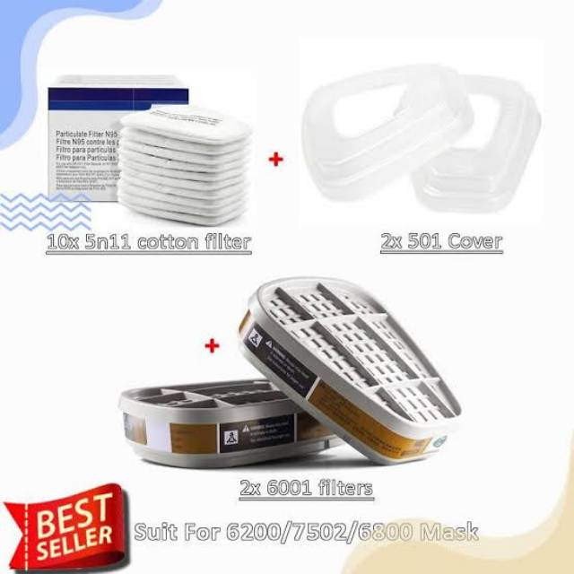 Jual Filter 3m 2097, Filter 3m p100 2091 dan cartridge 3m 6001 se set ...