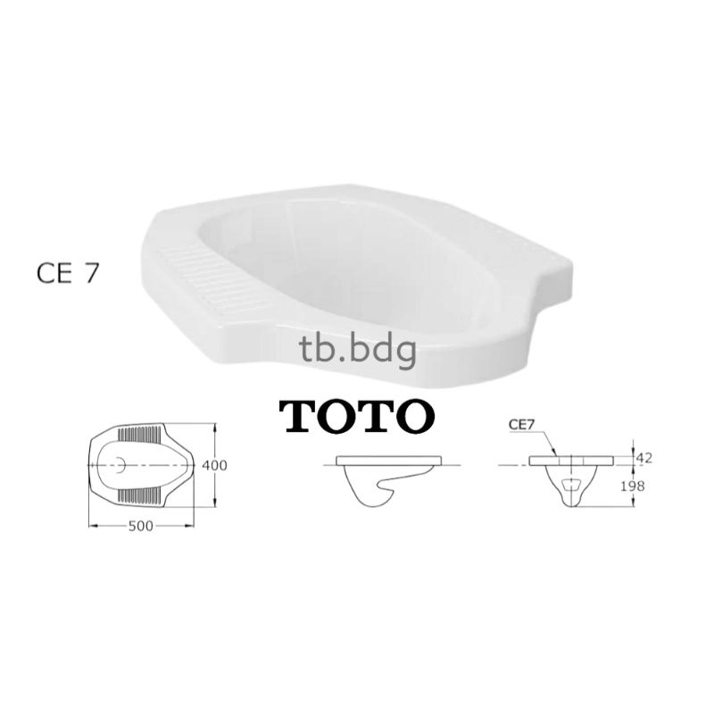 Jual Kloset Jongkok Toto CE7 | Shopee Indonesia