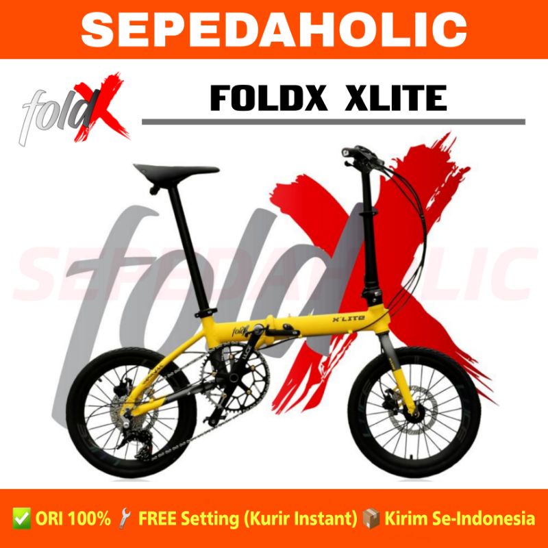 Jual Sepeda Lipat ELEMENT FOLDX XLITE 16 Inch Alloy 11 Speed Rem Hidrolik Folding FOLD X ...