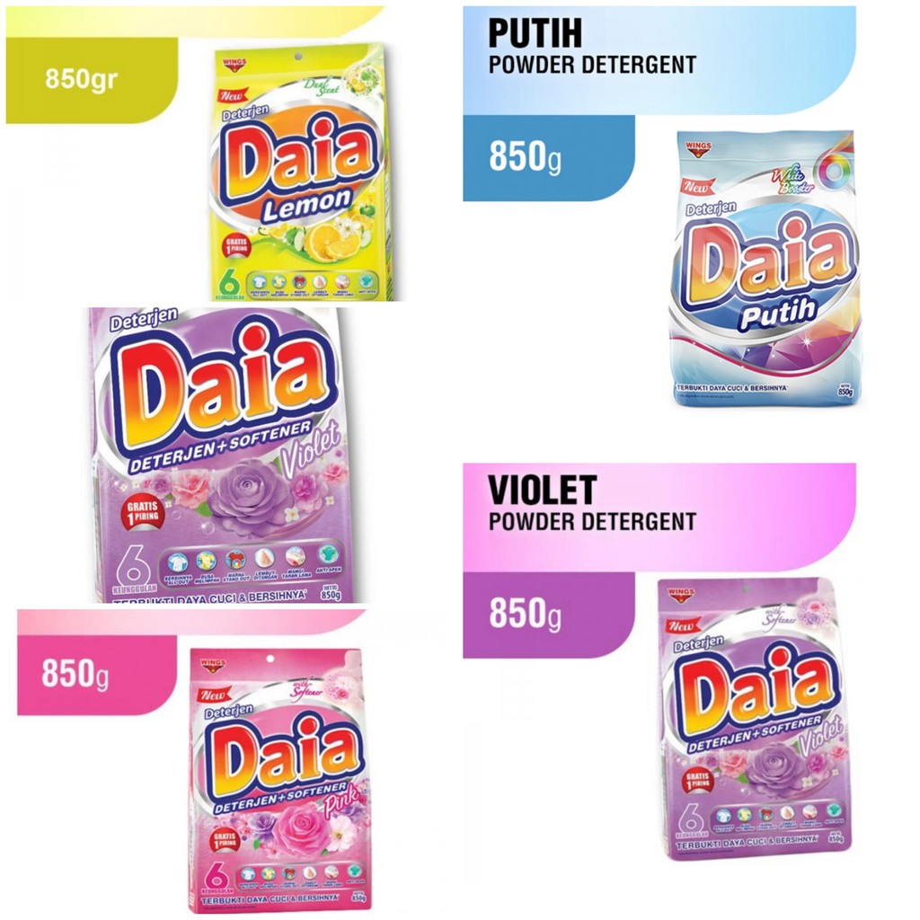 Jual DAIA DETERGENT POWDER 800 gr | Shopee Indonesia