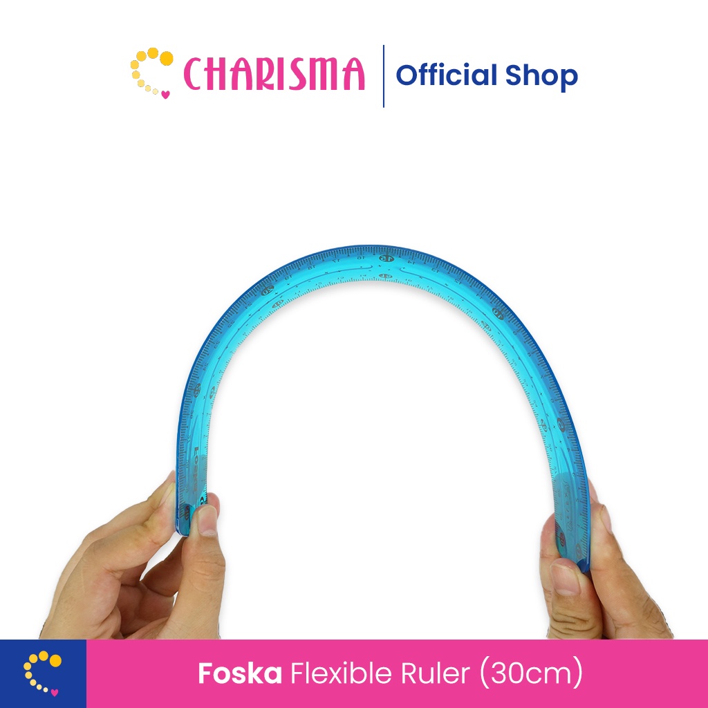 Jual Charisma Flexible Ruler - Foska Ruler Flexible Transparant ...