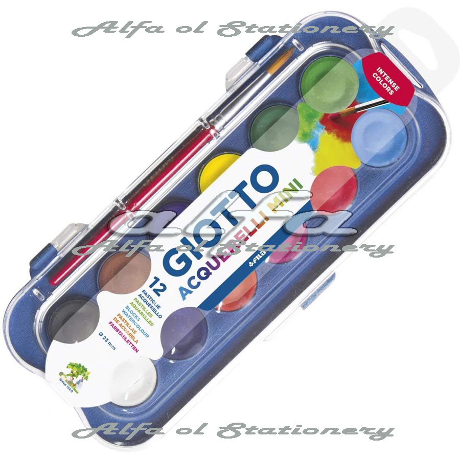 Jual Giotto Acquerelli Mini 12 colors - Water Color - Watercolour - Cat ...