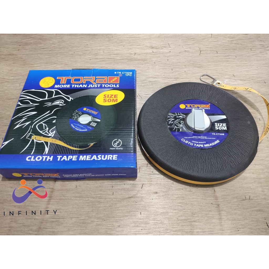 Jual Meteran Gulung Bukan Tancap / Meteran Tanah Kain Bulat 50 Meter ...