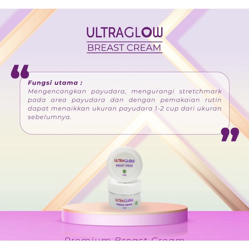 Jual ULTRAGLOW BREAST CREAM 15gr X WINNY PUTRI LUBIS ( READY) | Shopee ...