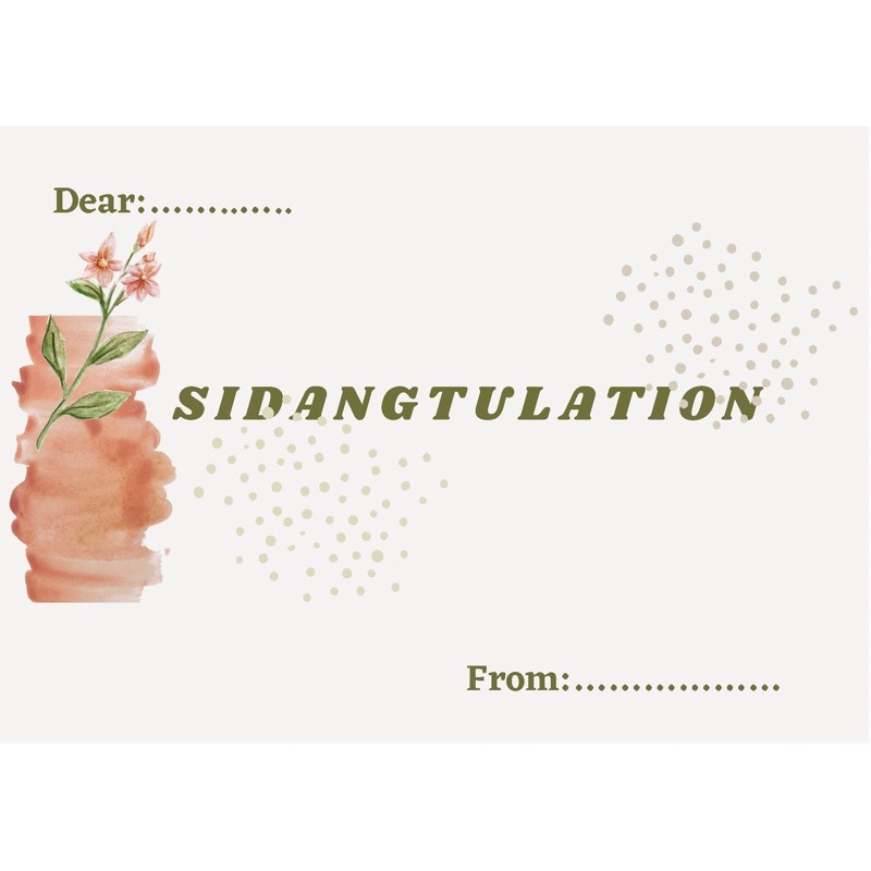 Jual greeting card / kartu ucapan semprotulation, graduation ...